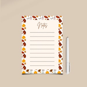 Printable Notes Page Notes in Ruler Notes Page Planner Notes Page ...