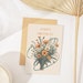 Spring Birthday Card, Spring Flower Card, Retro Floral Birthday Card ...