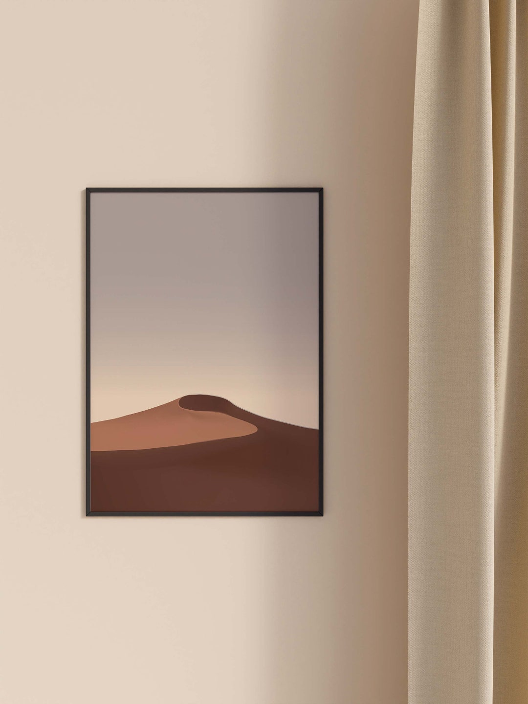 Sand Dunes Desert Poster: Modern Boho Landscape Art (digital Download ...
