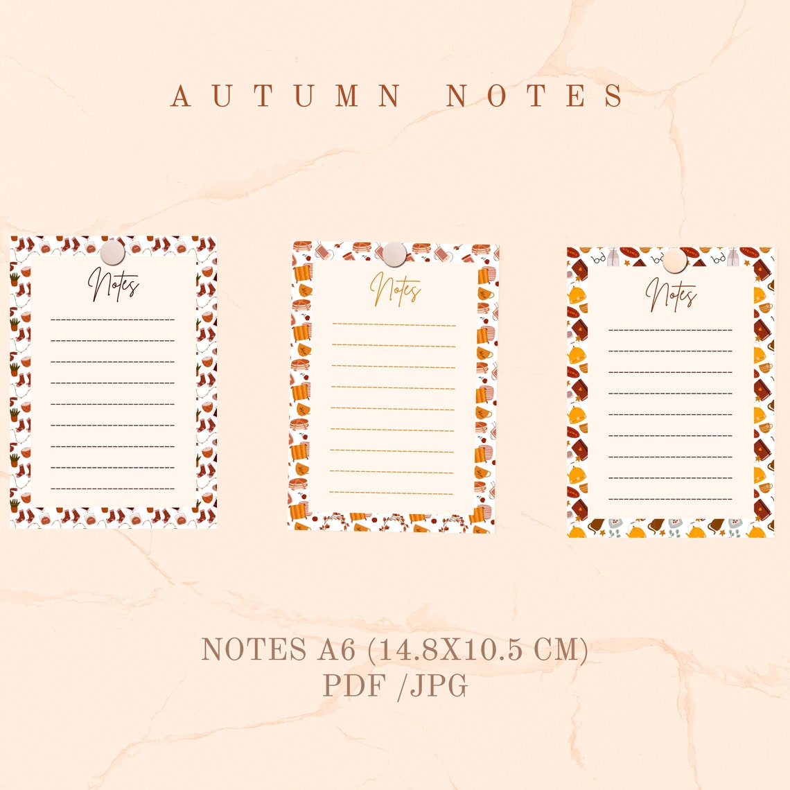 Printable Notes Page Notes in Ruler Notes Page Planner Notes Page ...
