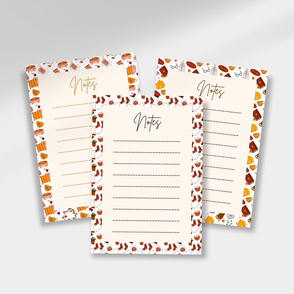 Printable Notes Page Notes in Ruler Notes Page Planner Notes Page ...