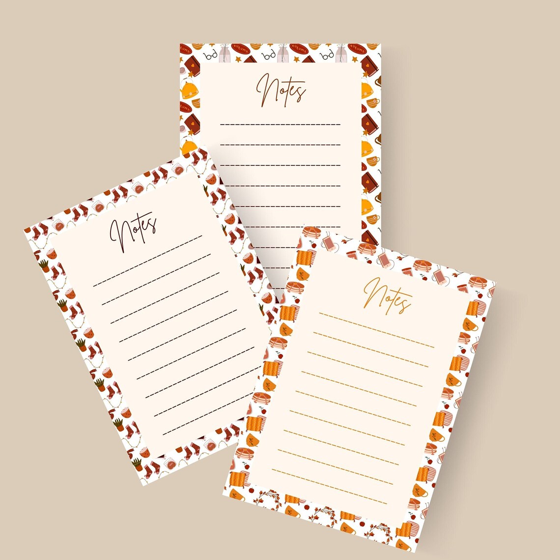 Printable Notes Page Notes in Ruler Notes Page Planner Notes Page ...
