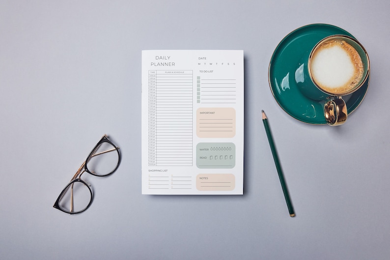 PDF Diary Template | Diary Insert | Notes | Habit Tracker | Minimalist ...