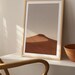 Desert Poster. Poster of the Sand Dunes Desert Landscape Modern Boho ...