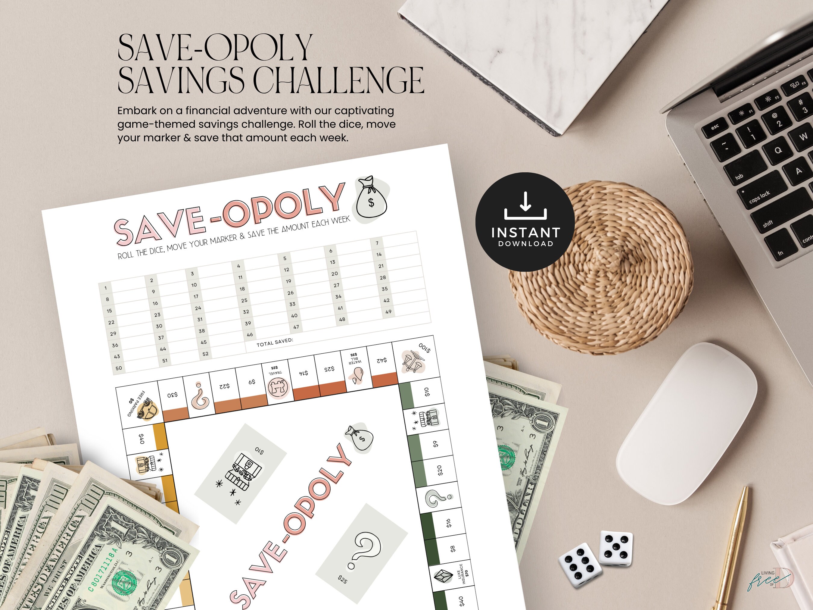 Saveopoly Savings Challenge, Money Games for Kids & Teens, Budgeting ...