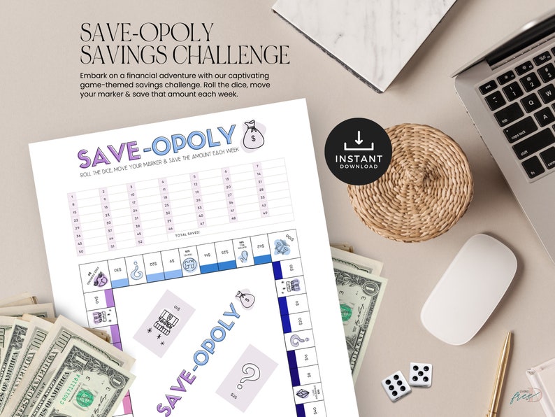 Saveopoly Savings Challenge, Money Games for Kids & Teens, Budgeting ...