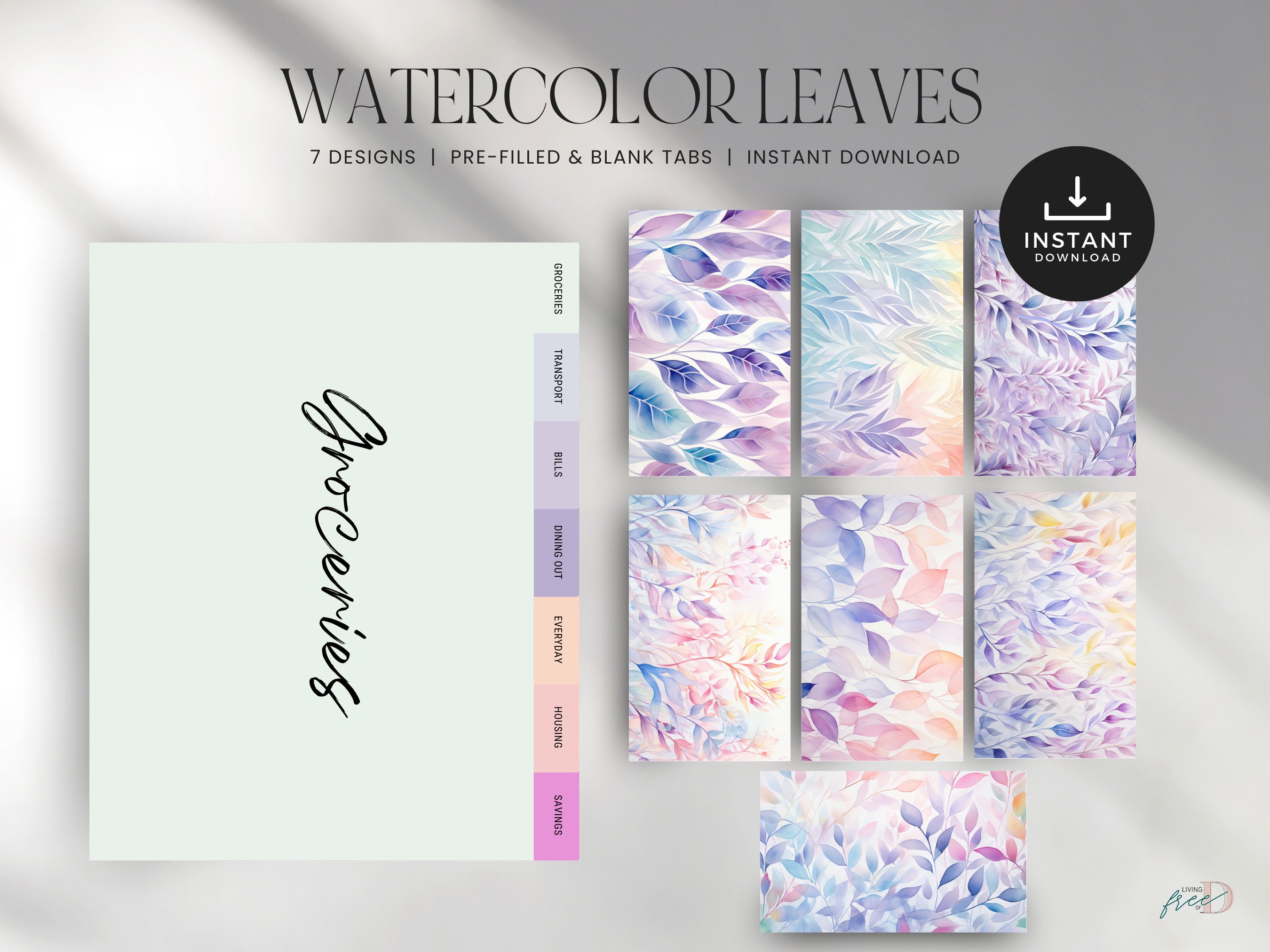 A5 Binder Cash Tab Dividers and Inserts Money Organizer Cash - Etsy