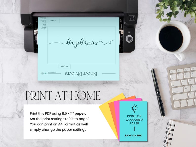 A6 Binder Cash Tab Dividers and Inserts, Minimalist Money Organizer ...