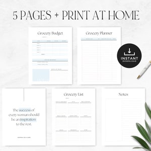 Printable Grocery Budget Worksheet, Food Shopping With Budget ...