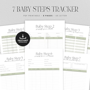 7 Baby Steps Progress Tracker Printable FIRE Movement Dave - Etsy