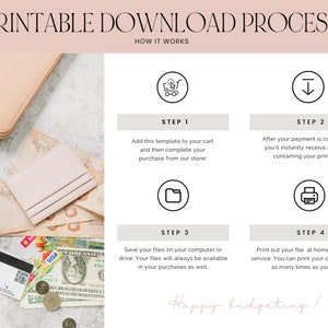 Cash Tab Dividers for Wallet, Money Organizer, Cash Envelope Budget ...