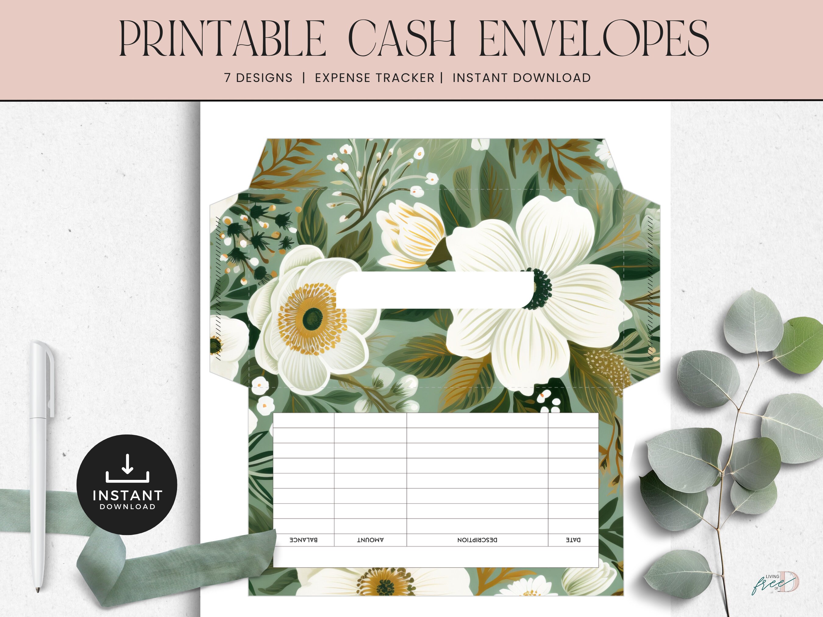 Cash Envelopes, Money Envelope With Spending Tracker, Budget Envelope ...