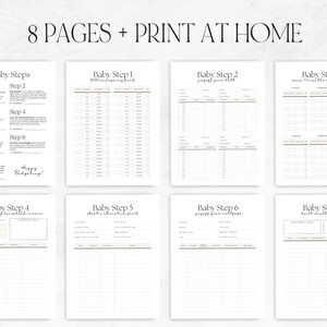 7 Baby Steps Progress Tracker Printable, FIRE Movement, Dave Ramsey ...