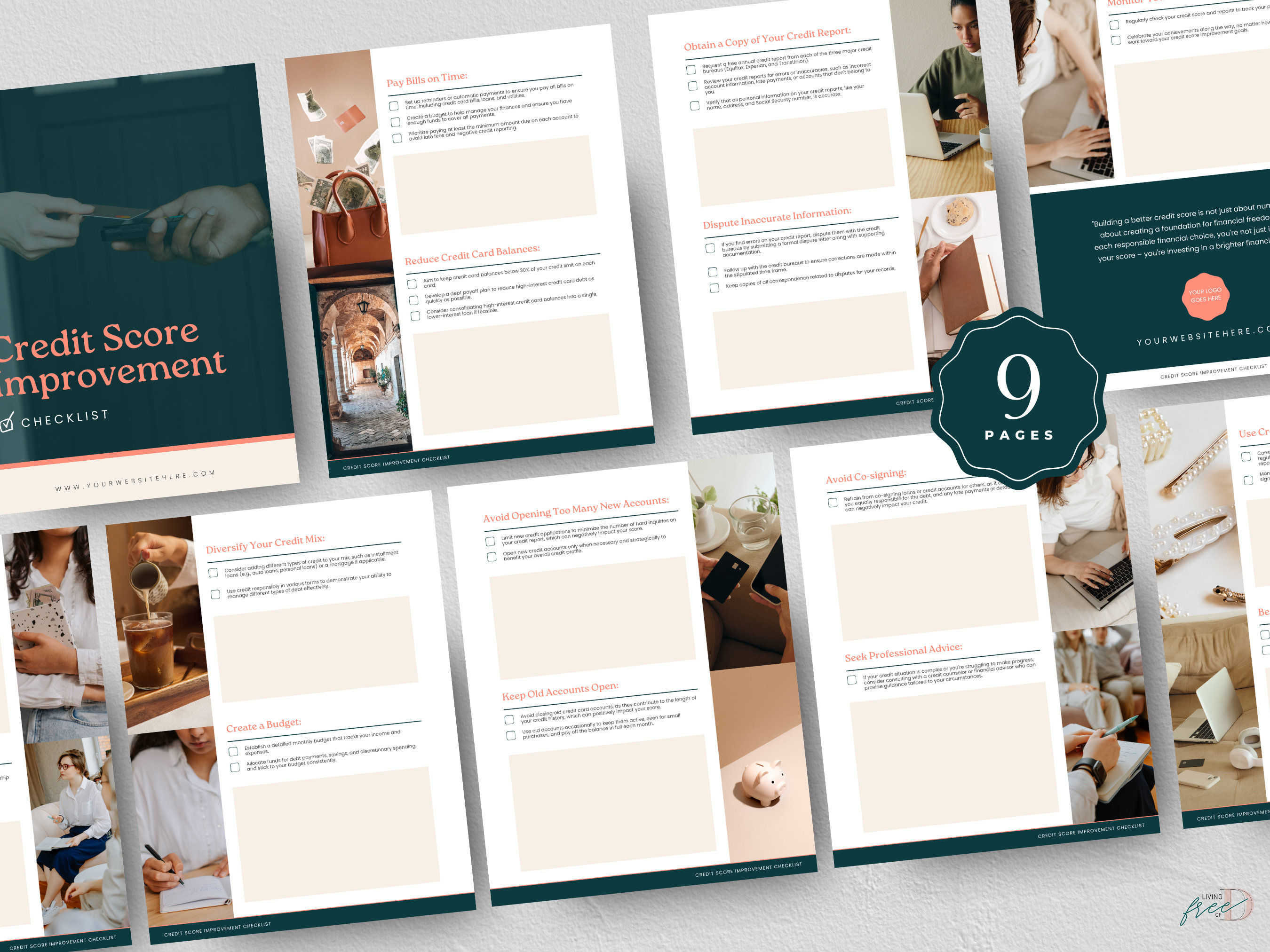 Credit Repair Checklist, Credit Score Improvement Checklist Template ...