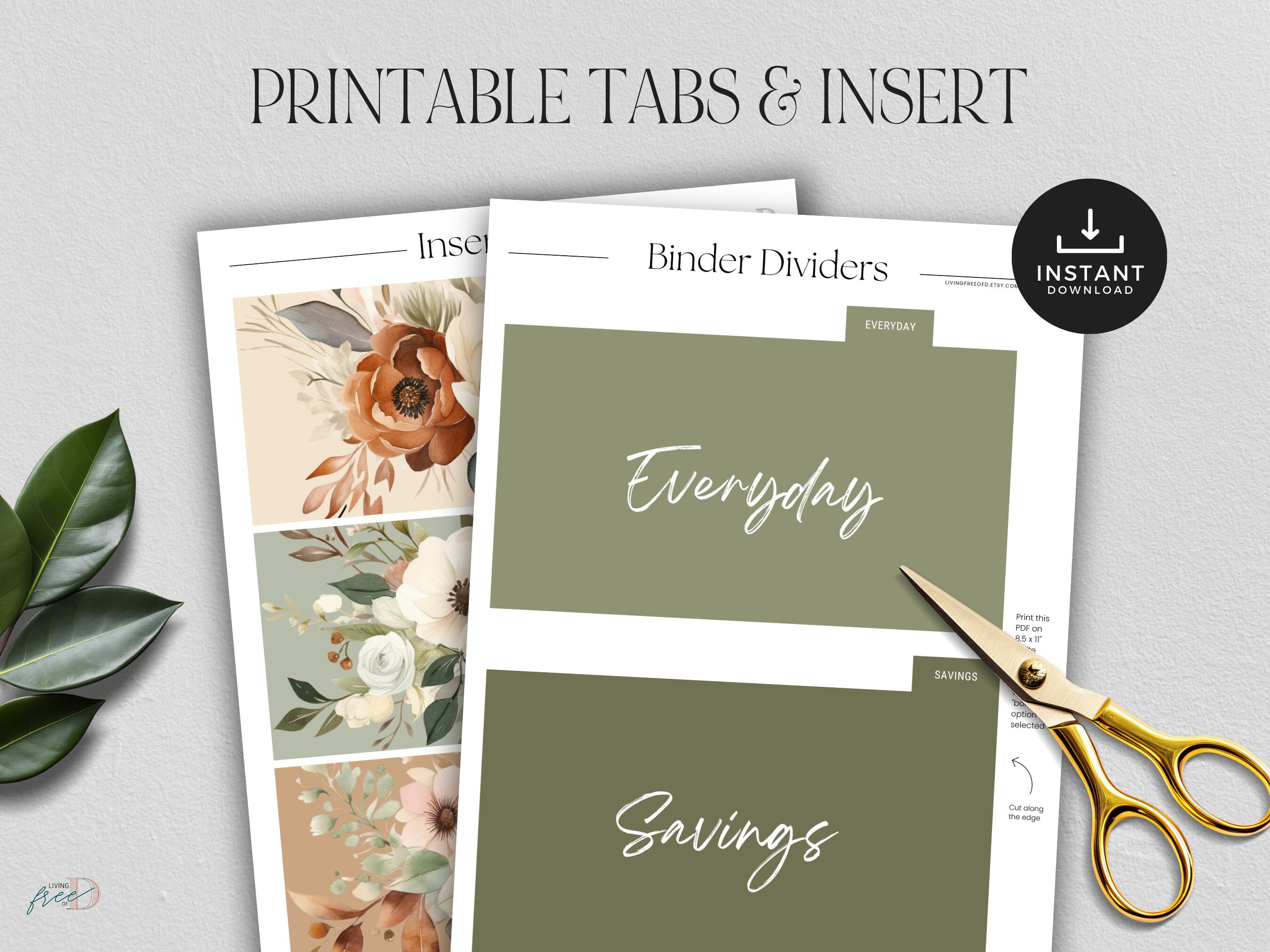A6 Binder Cash Tab Dividers and Inserts, Money Organizer, Cash Envelope ...