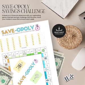 Saveopoly Printable, Saveopoly Savings Challenge, Money Games ...