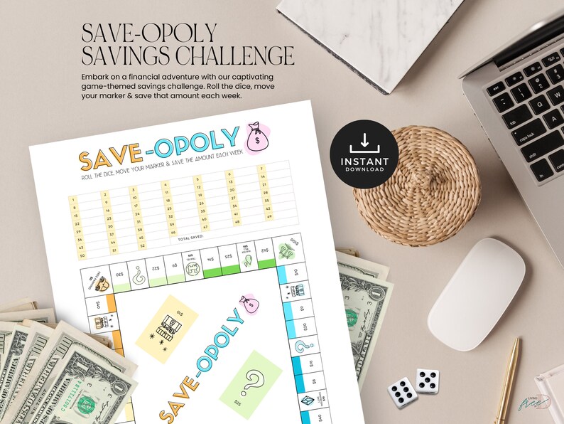 Saveopoly Printable, Saveopoly Savings Challenge, Money Games ...