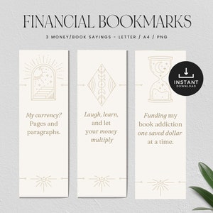 Finance Bookmark Printable, Bookmark Png, Financial Books, Money ...