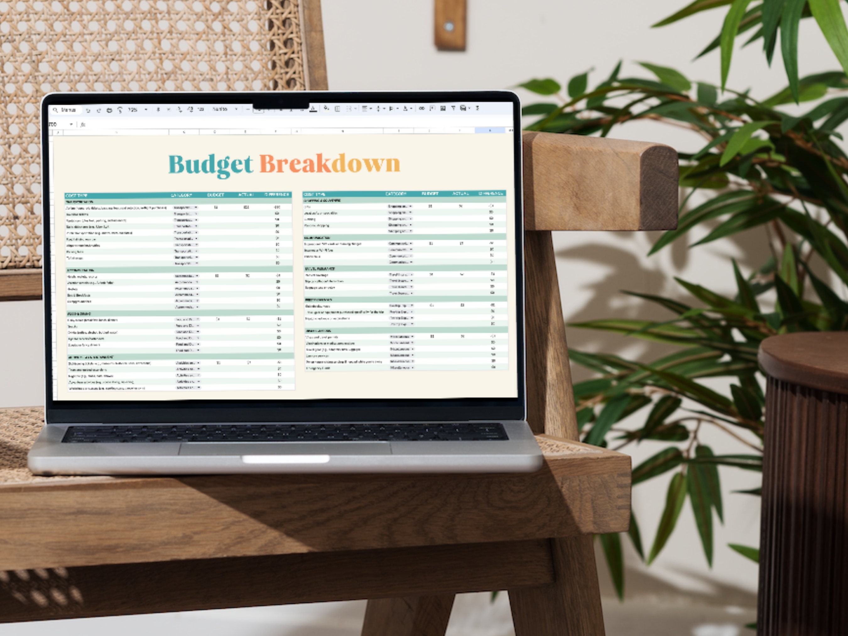 Family Vacation Budget Planner, Travel Budget Spreadsheet Template ...