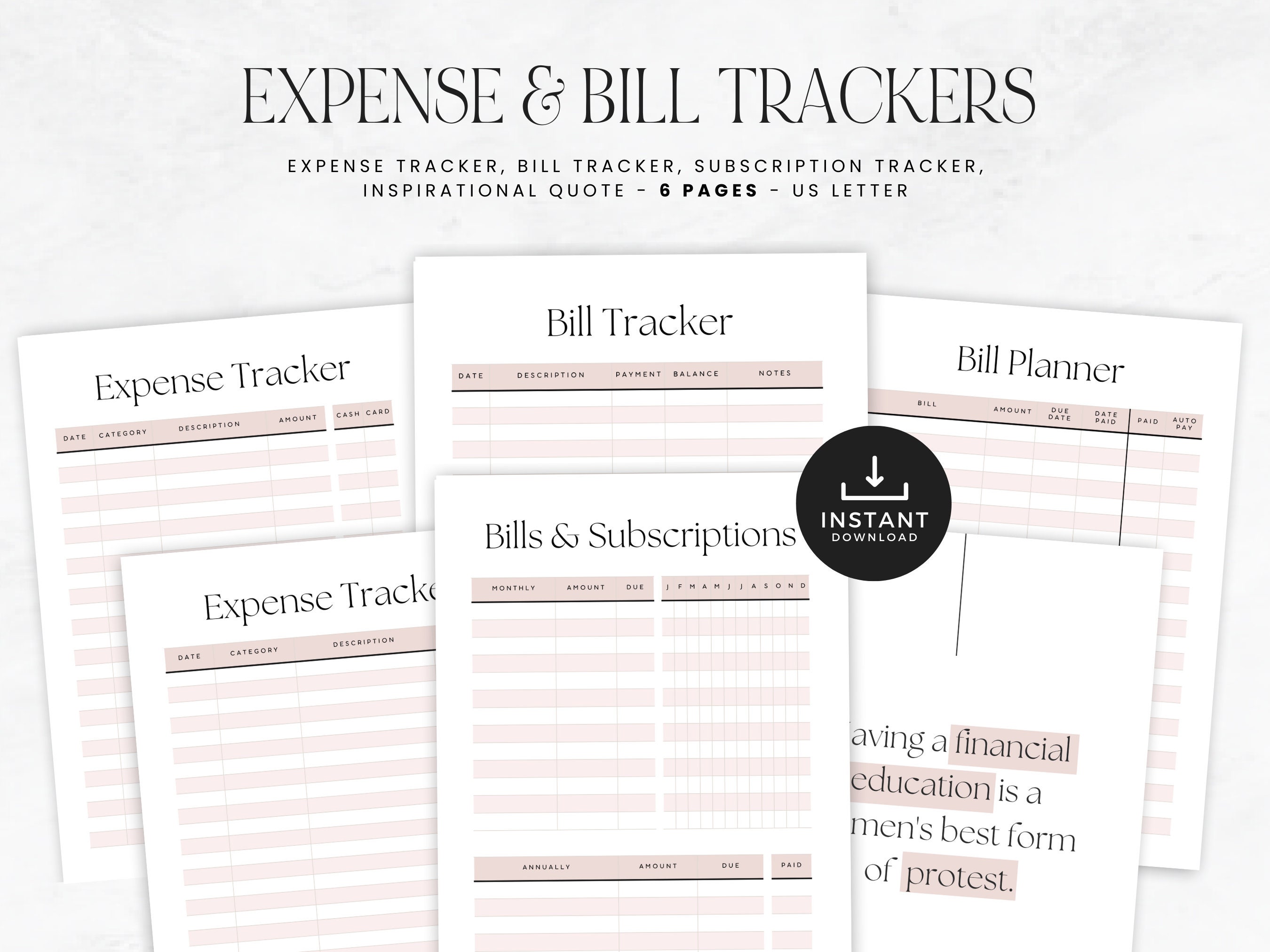 Expense Tracker, Bill & Subscription Planner, Budget Planner, Financial ...