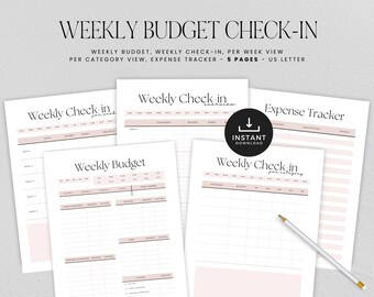 Weekly Check-in Template - Etsy