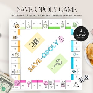 Saveopoly Printable, Saveopoly Savings Challenge, Money Games ...