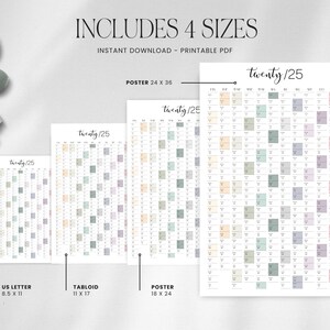 2025 Wall Calendar Overview, 2025 Yearly Wall Planner, 12 Month ...