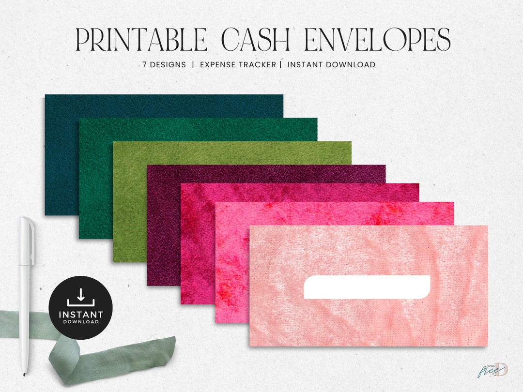 Cash Envelopes, Money Envelope With Spending Tracker, Budget Envelope ...