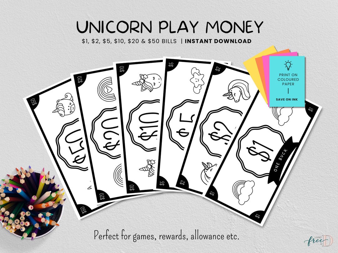 Play Money for Kids, Reward Bucks Printable, Money Games for Kids ...