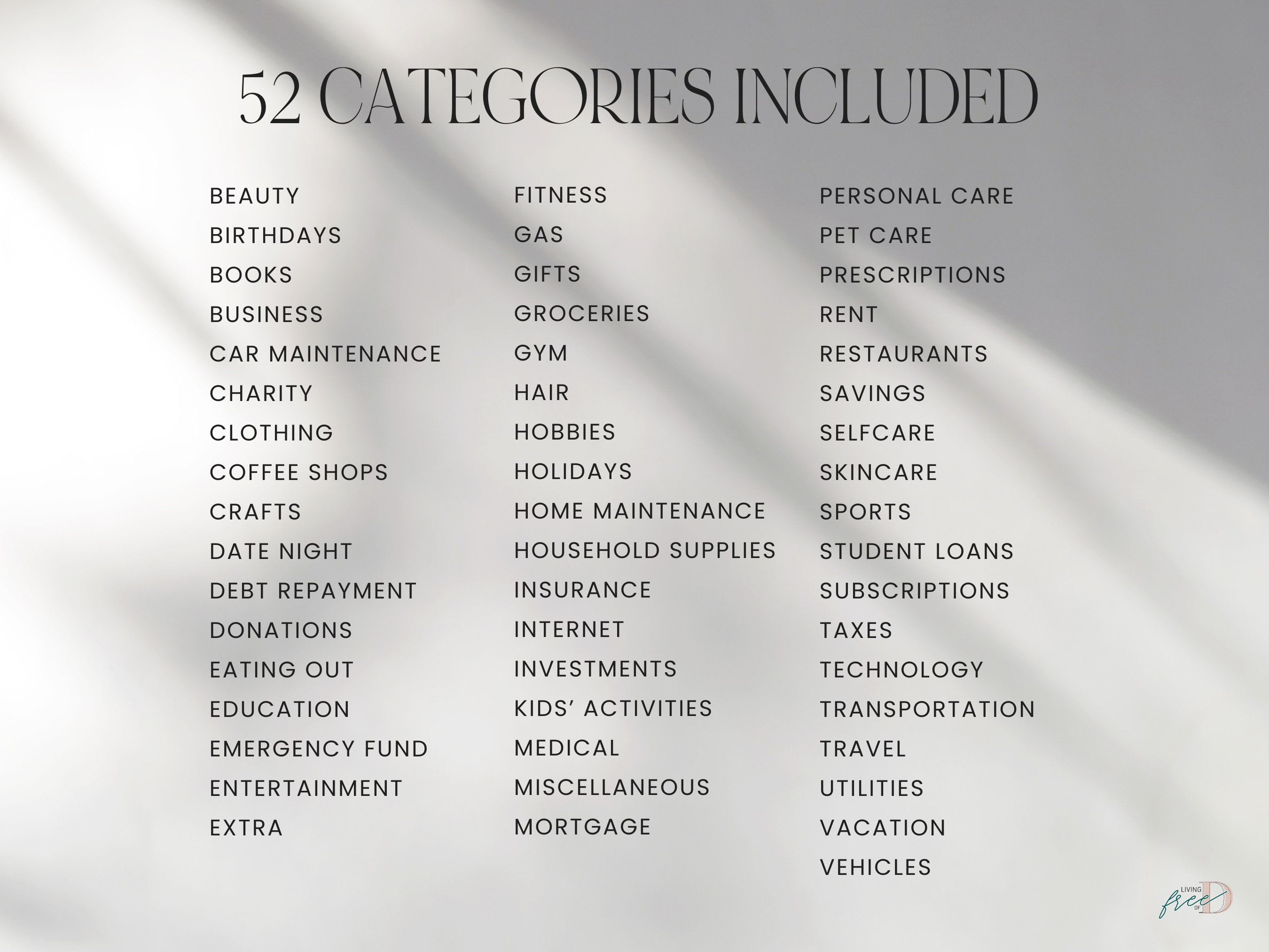 Cash Stuffing Categories, A6 Cash Envelopes Labels, Budget Envelope ...