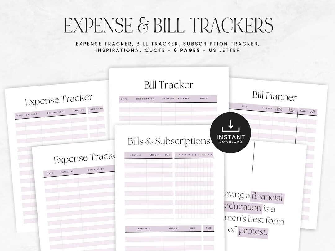 Expense Tracker, Bill & Subscription Planner, Budget Planner, Financial ...