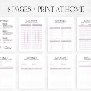 7 Baby Steps Progress Tracker Printable, FIRE Movement, Dave Ramsey ...
