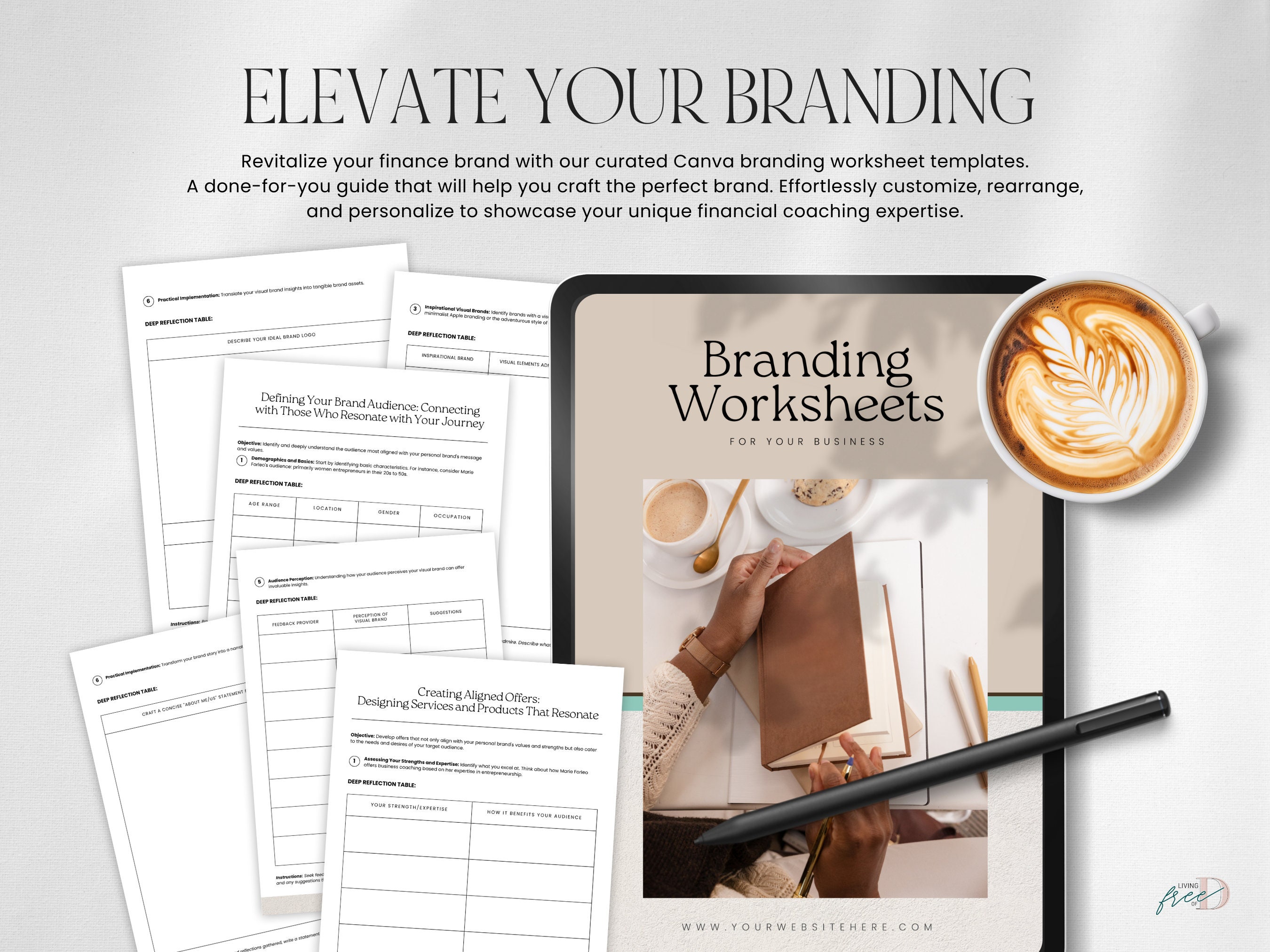 Branding Worksheets for Your Business, Brand Strategy Worksheets, Money ...