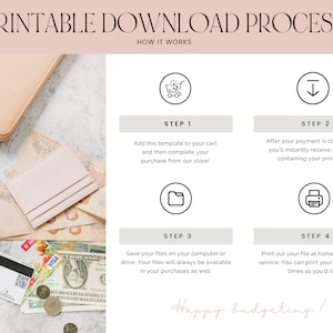 A6 Binder Cash Tab Dividers and Inserts, Money Organizer, Cash Envelope ...