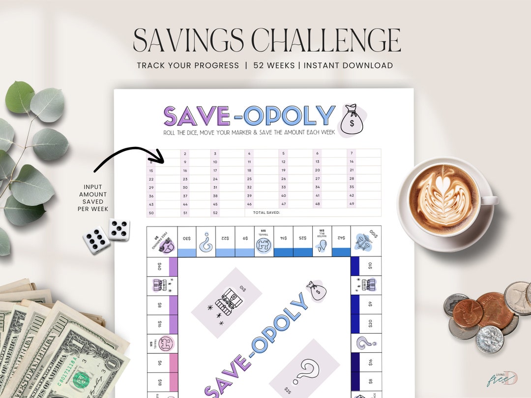 Saveopoly Savings Challenge, Money Games for Kids & Teens, Budgeting ...