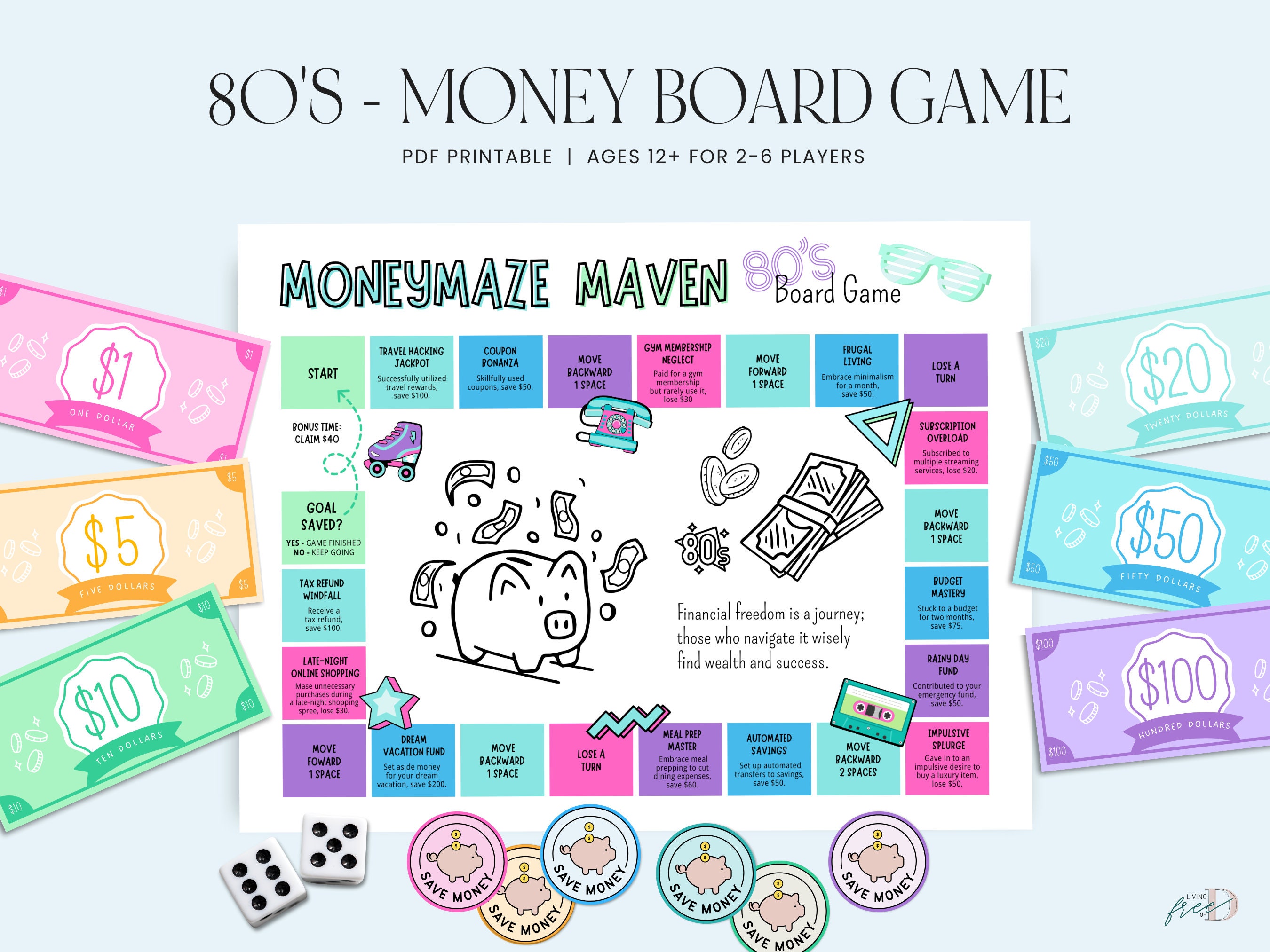 Finance Board Game, Money Games for Kids & Teens, Budgeting Game ...