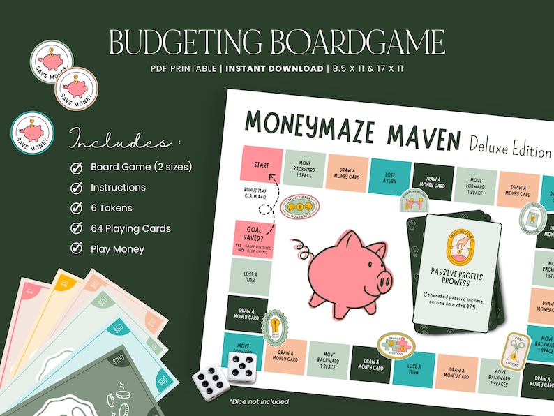 Game of Life Money, Money Games for Kids & Teens, Budgeting Game ...