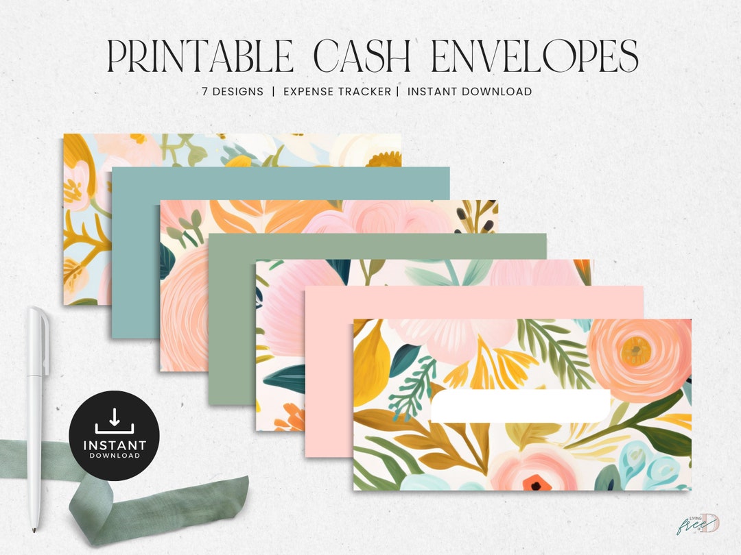 Cash Envelopes, Money Envelope With Spending Tracker, Budget Envelope ...