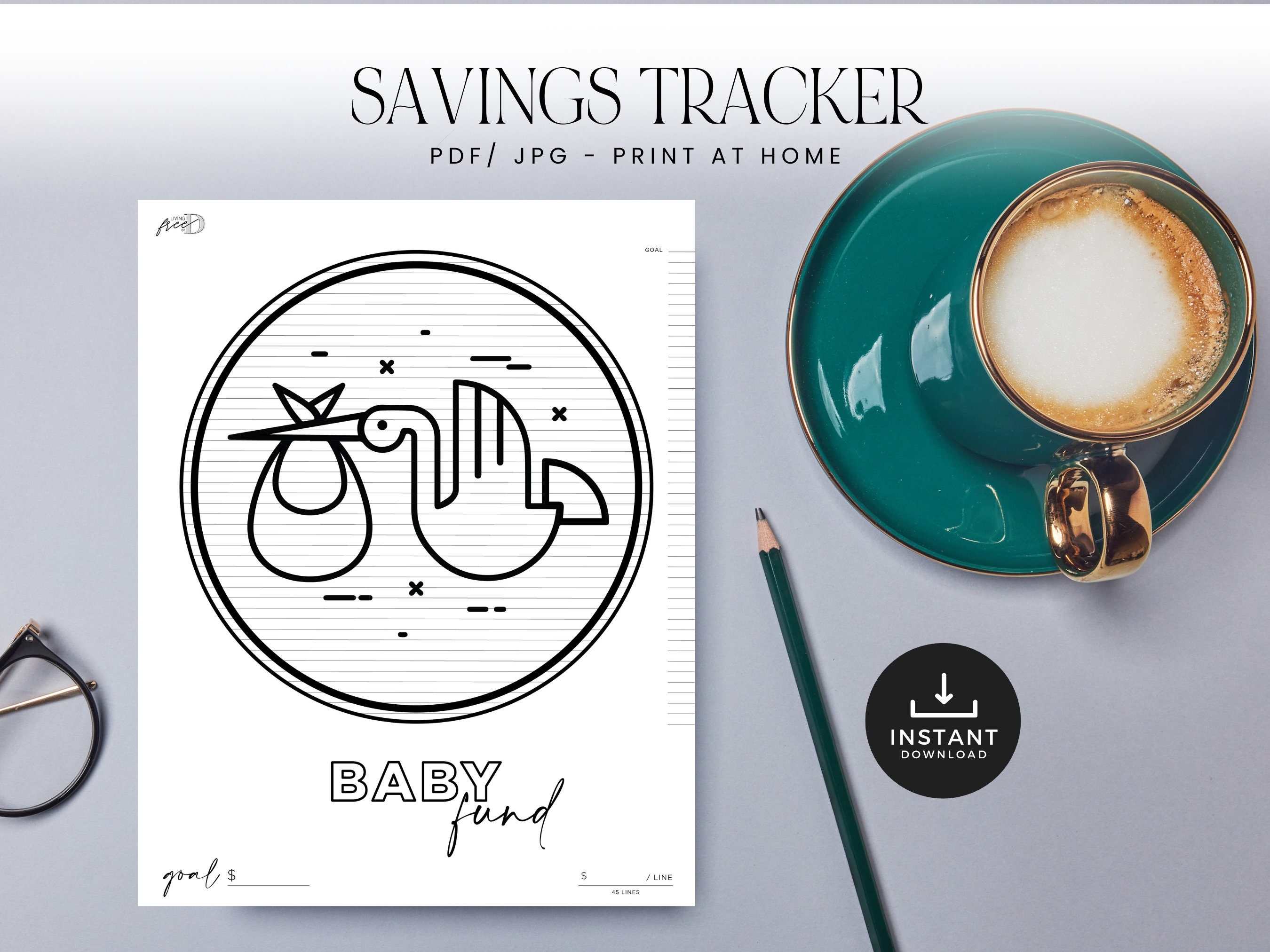 Baby Fund Progress Tracker, Adoption Saving Challenge Printable, Kids ...