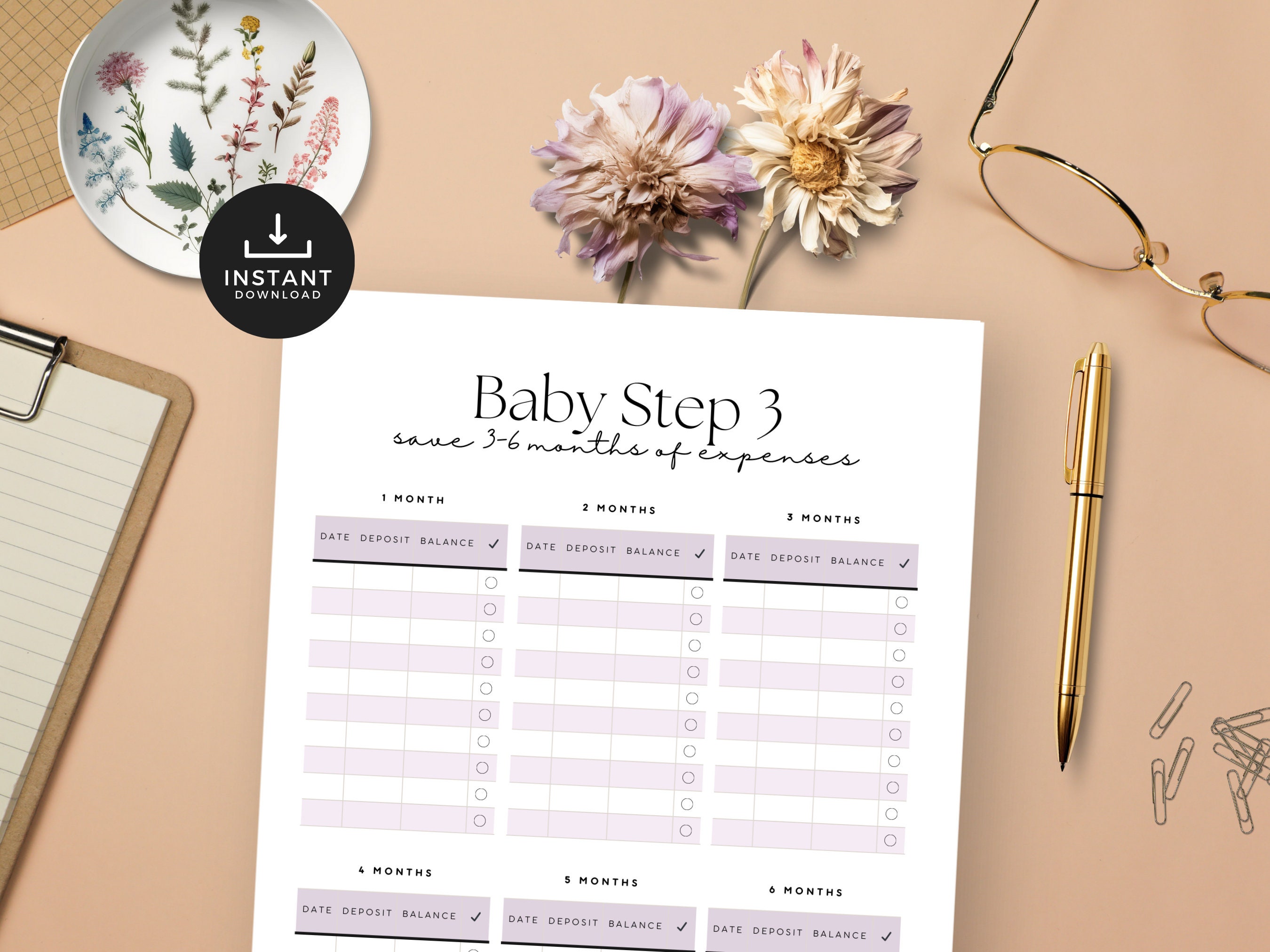 7 Baby Steps Progress Tracker Printable FIRE Movement Dave - Etsy