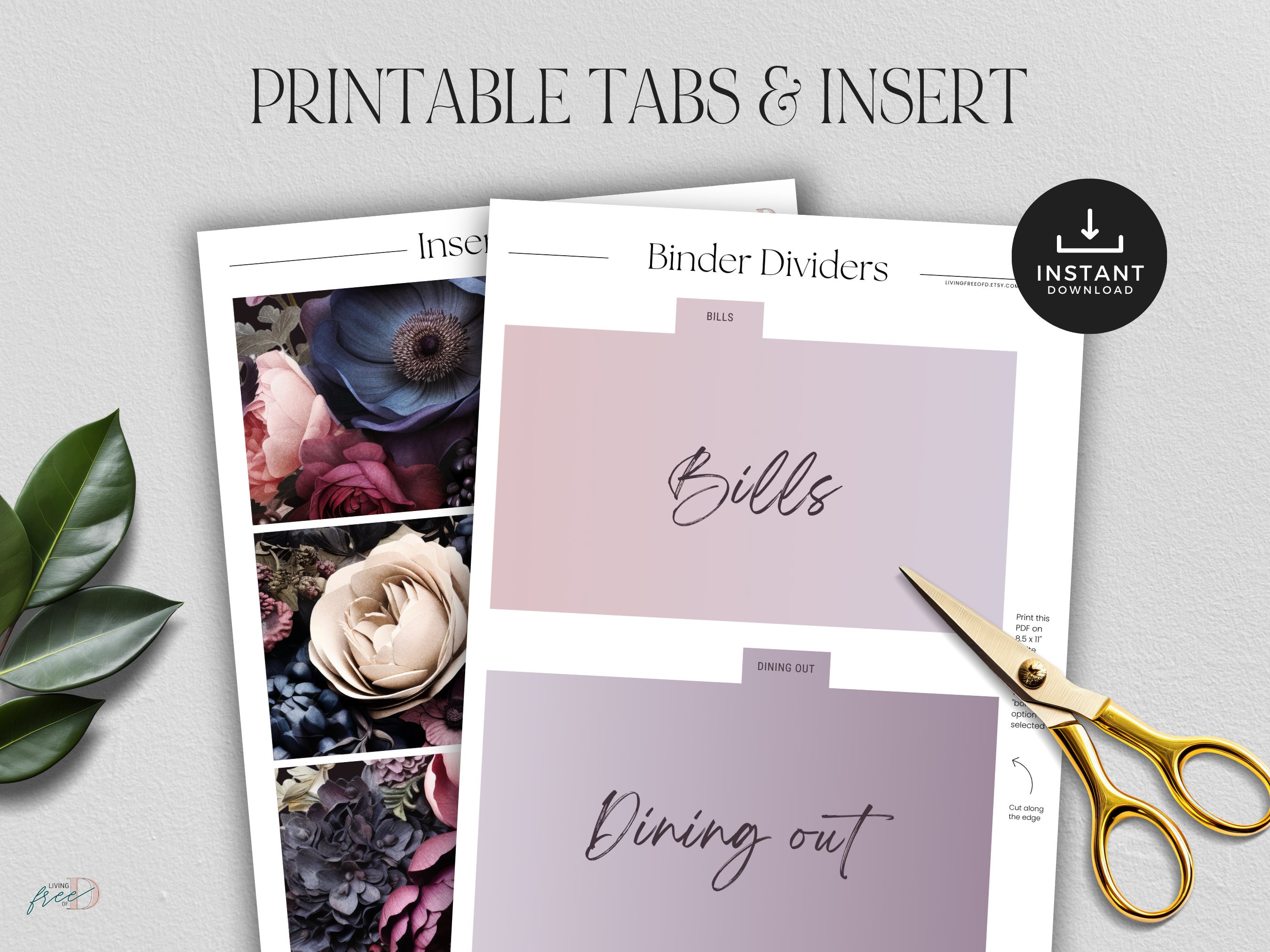 A6 Binder Cash Tab Dividers and Inserts, Money Organizer, Cash Envelope ...