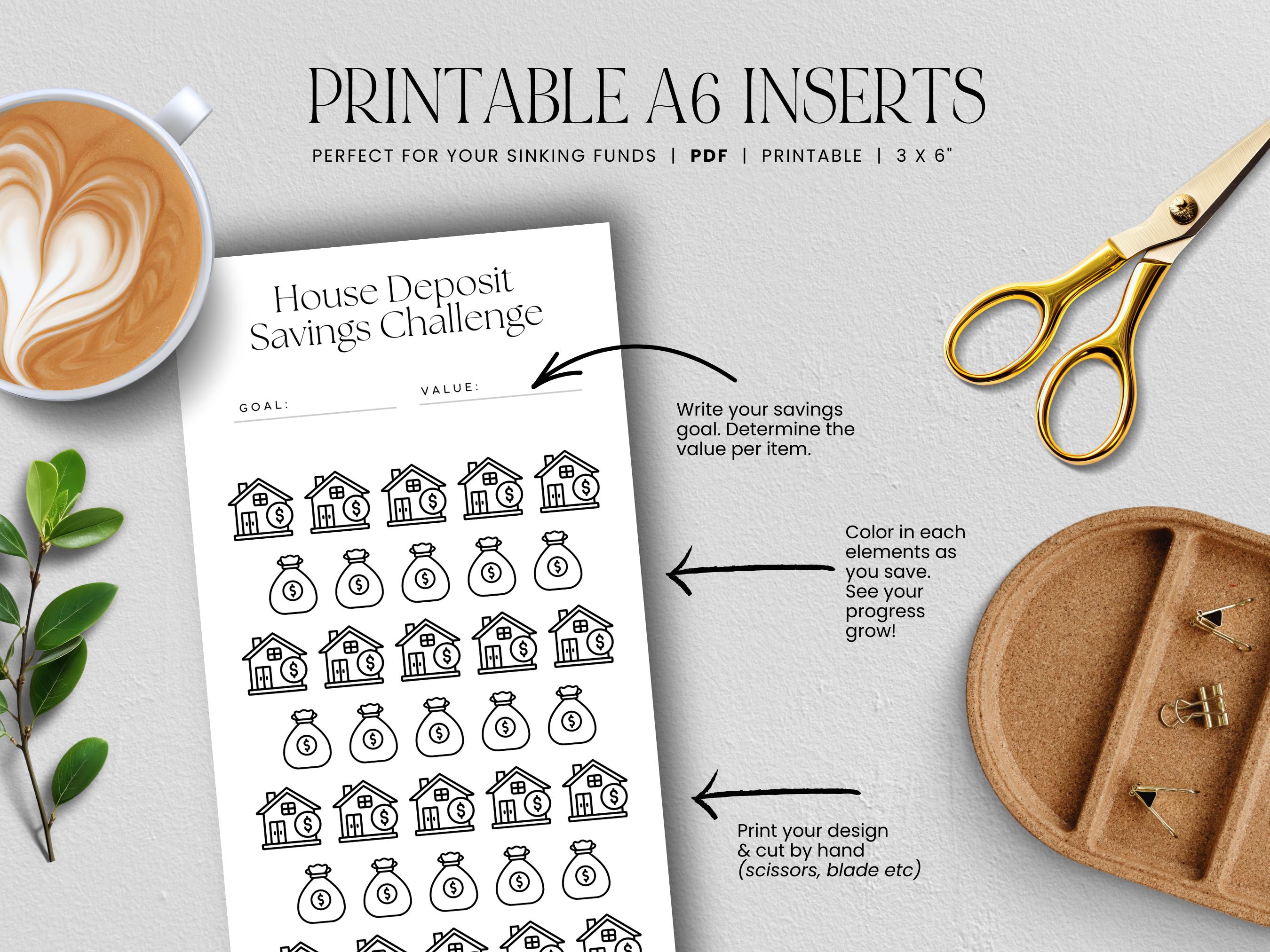 New Home Savings Challenge Bundle, House Sinking Funds Tracker ...