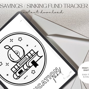 Student Loan Payoff Tracker, Education Fund Saving Challenge Printable ...