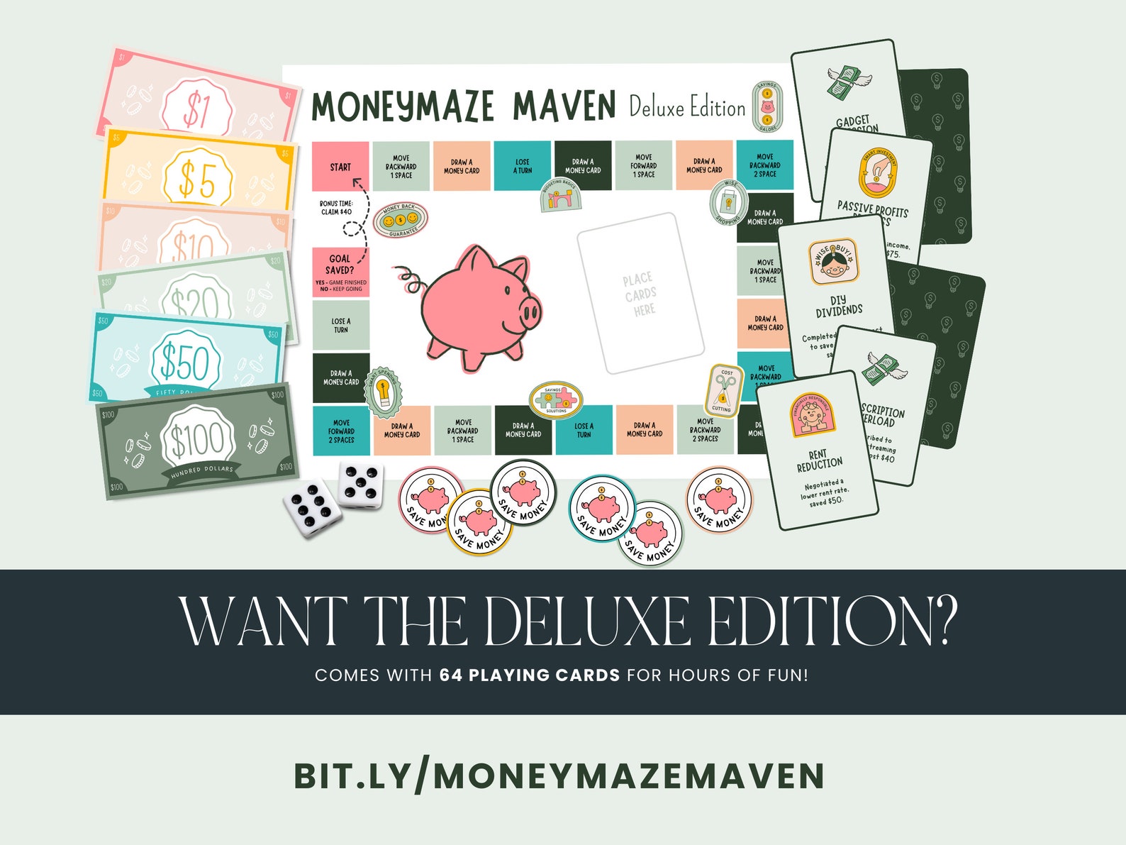 Finance Board Game, Money Games for Kids & Teens, Budgeting Game ...