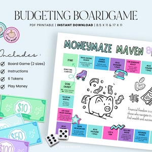 Finance Board Game, Money Games for Kids & Teens, Budgeting Game ...