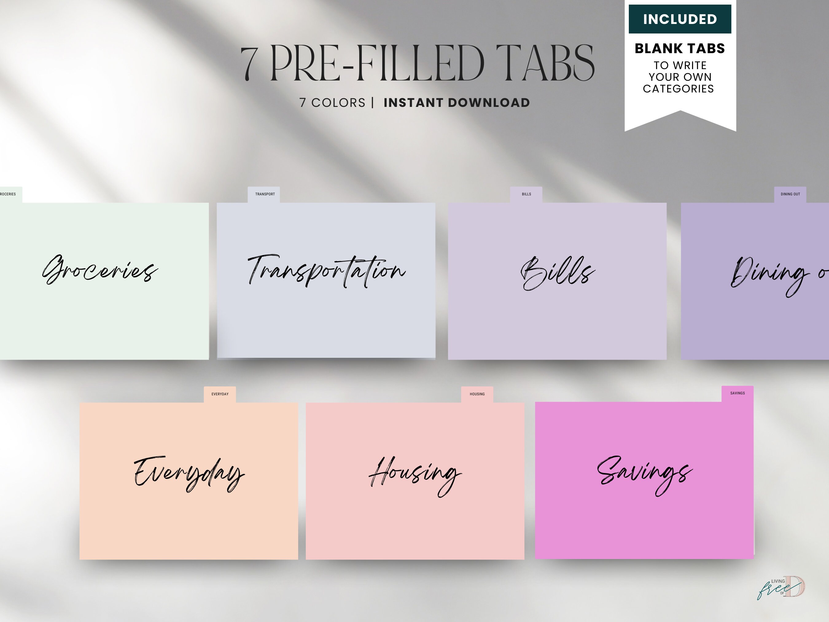 A5 Binder Cash Tab Dividers and Inserts Money Organizer Cash - Etsy
