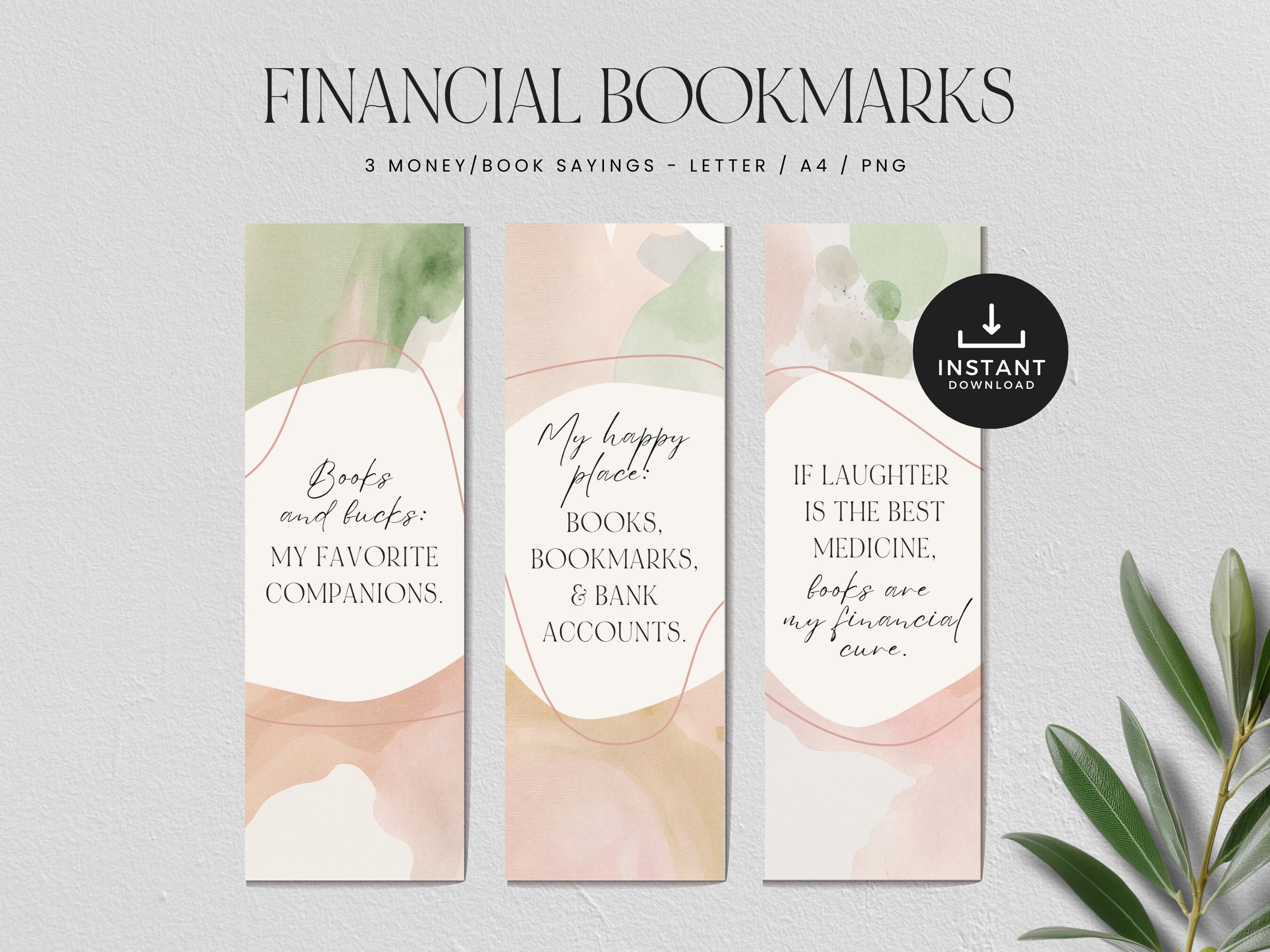 Finance Bookmark Printable, Bookmark Png, Financial Books, Money ...