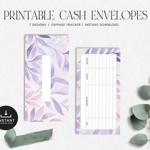 Cash Envelopes, Money Envelope With Spending Tracker, Budget Envelope ...