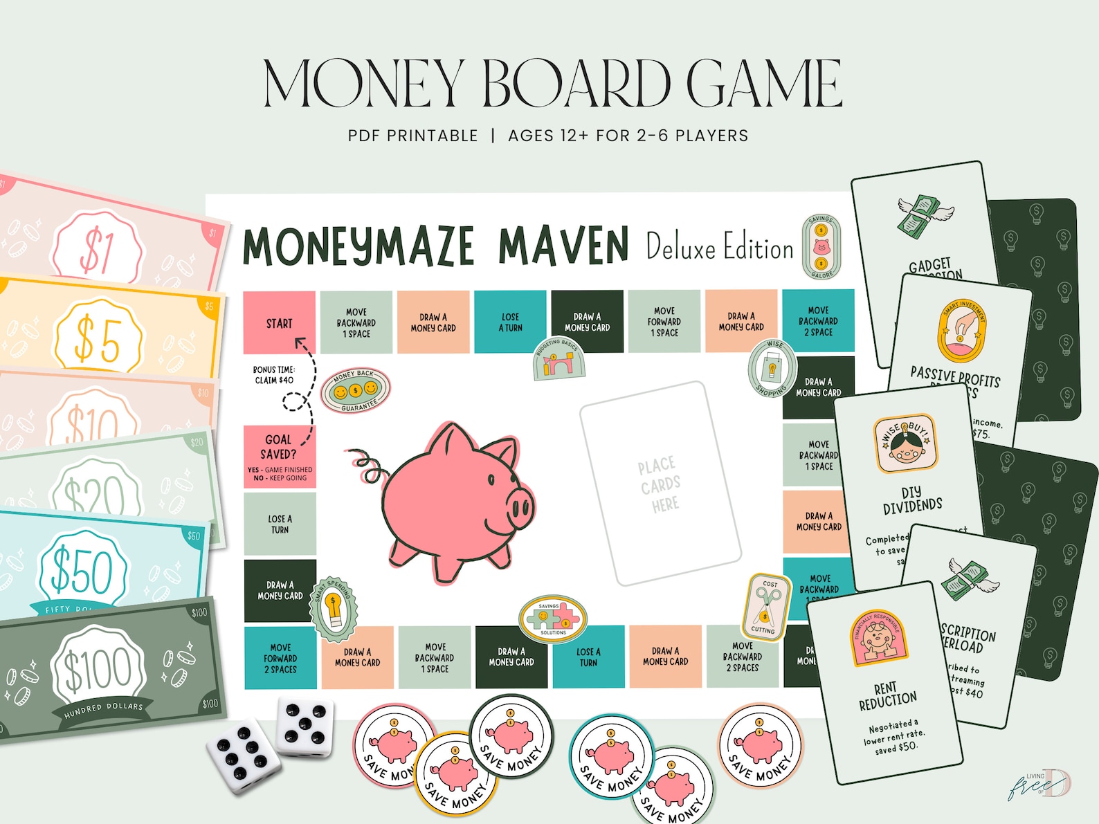 Game of Life Money, Money Games for Kids & Teens, Budgeting Game ...