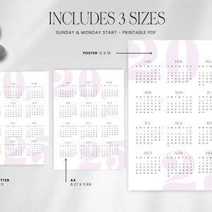 2025 Calendar Portrait, 2025 Monthly Calendar, 12-month Calendar ...